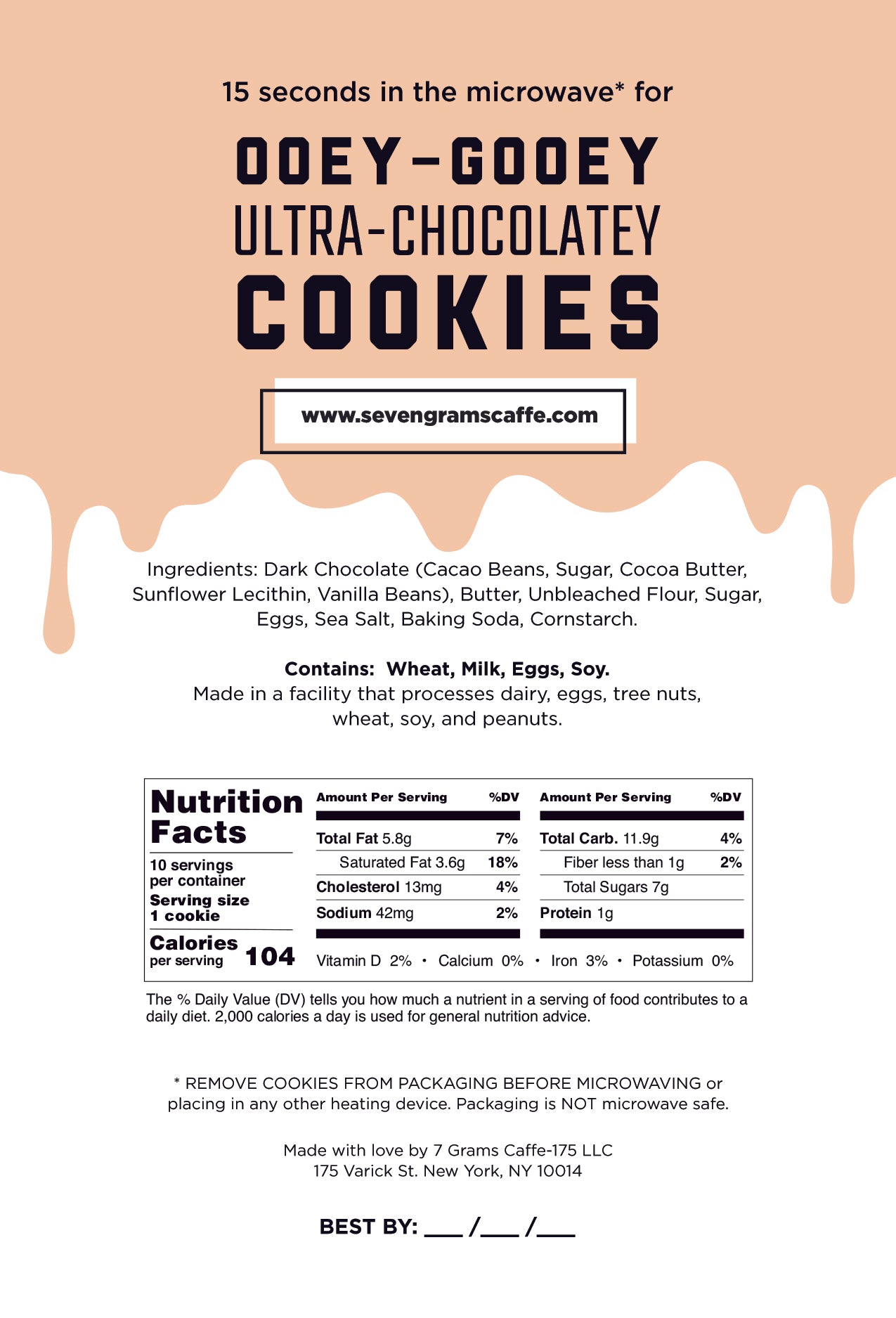 CLASSIC Snackable Chocolate Chip Cookies – Seven Grams Caffé