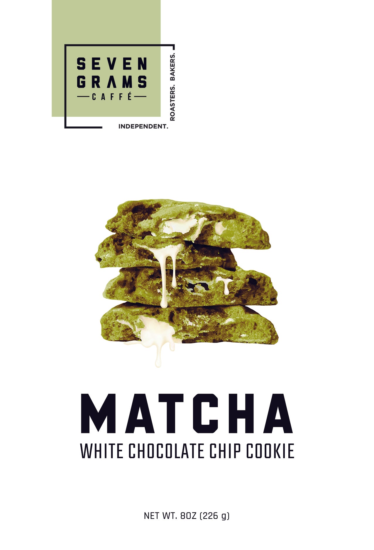 MATCHA Snackable White Chocolate Chip Cookies – Seven Grams Caffé
