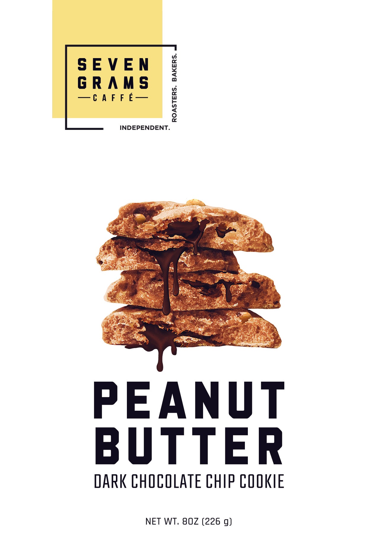 PEANUT BUTTER Snackable Dark Chocolate Chip Cookies – Seven Grams Caffé
