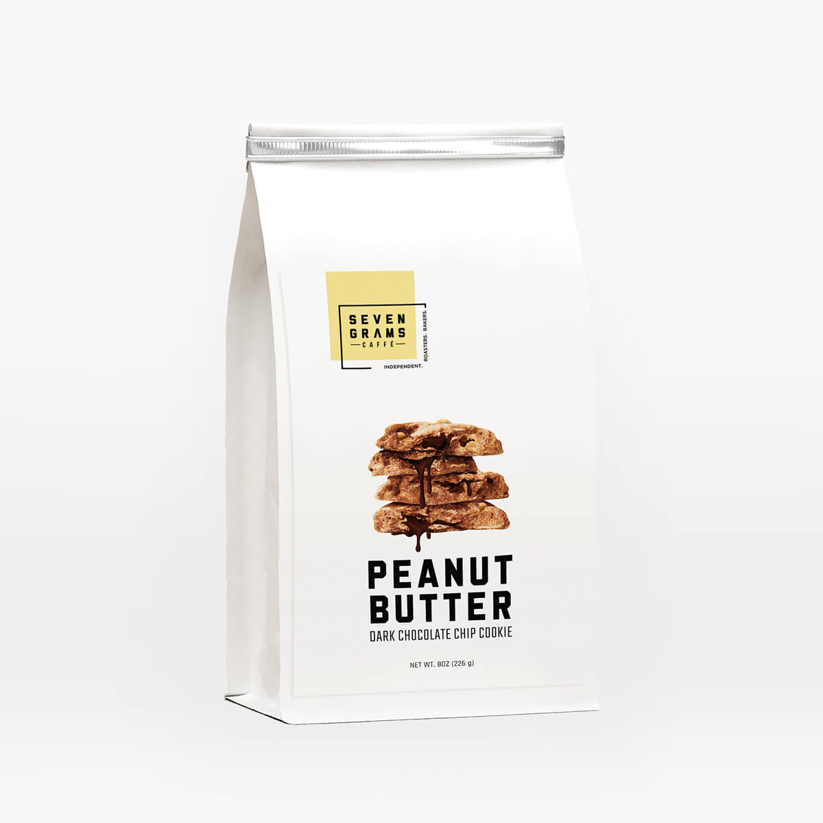 PEANUT BUTTER Snackable Dark Chocolate Chip Cookies – Seven Grams Caffé